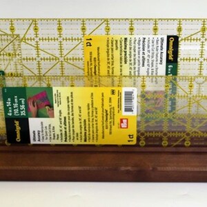 Ruler Rack, Quilt Ruler Holder in Wood. PRYM. 10cm Wide X 50cm Long X 2 ...