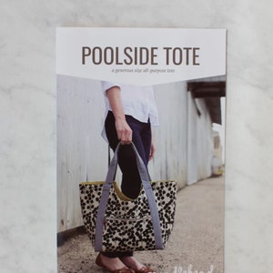 Poolside Tote Bag Sewing Pattern by Noodlehead. A Generous Size All-purpose Tote With Pockets ...