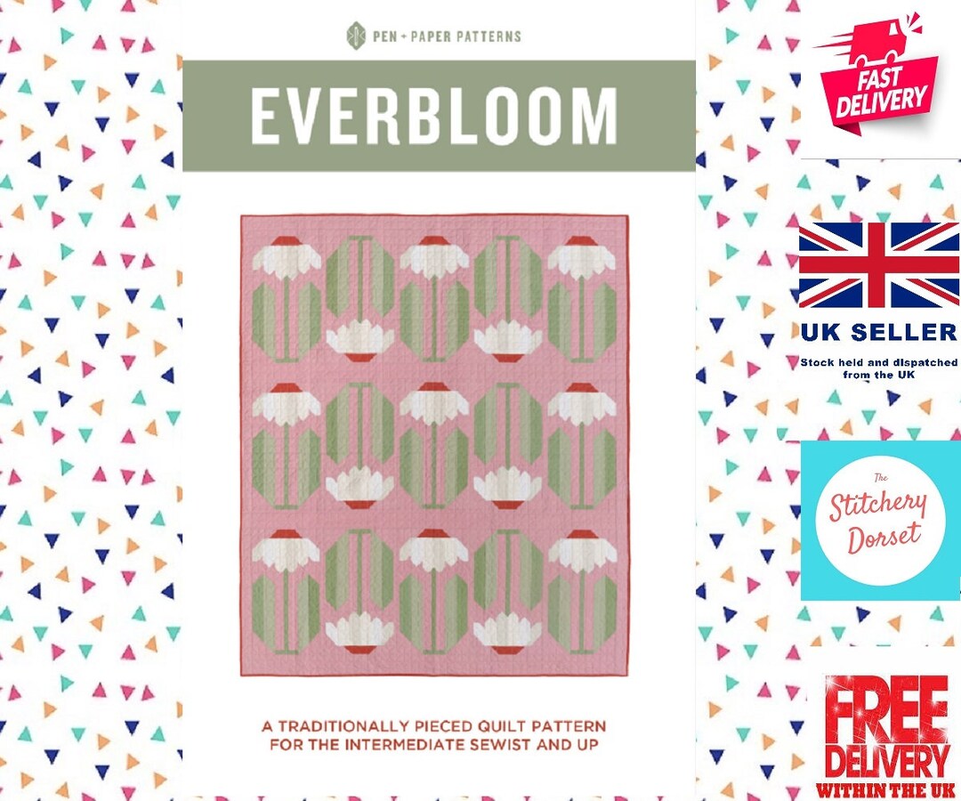 Everbloom, Pen and Paper Patterns for MODA. Quilt Pattern No.ppp31 ...