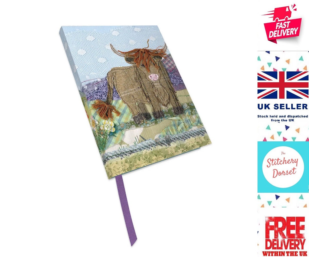 Emma Ball Notebook (bound). Highland Cow / Tweedies Design. Lined ...