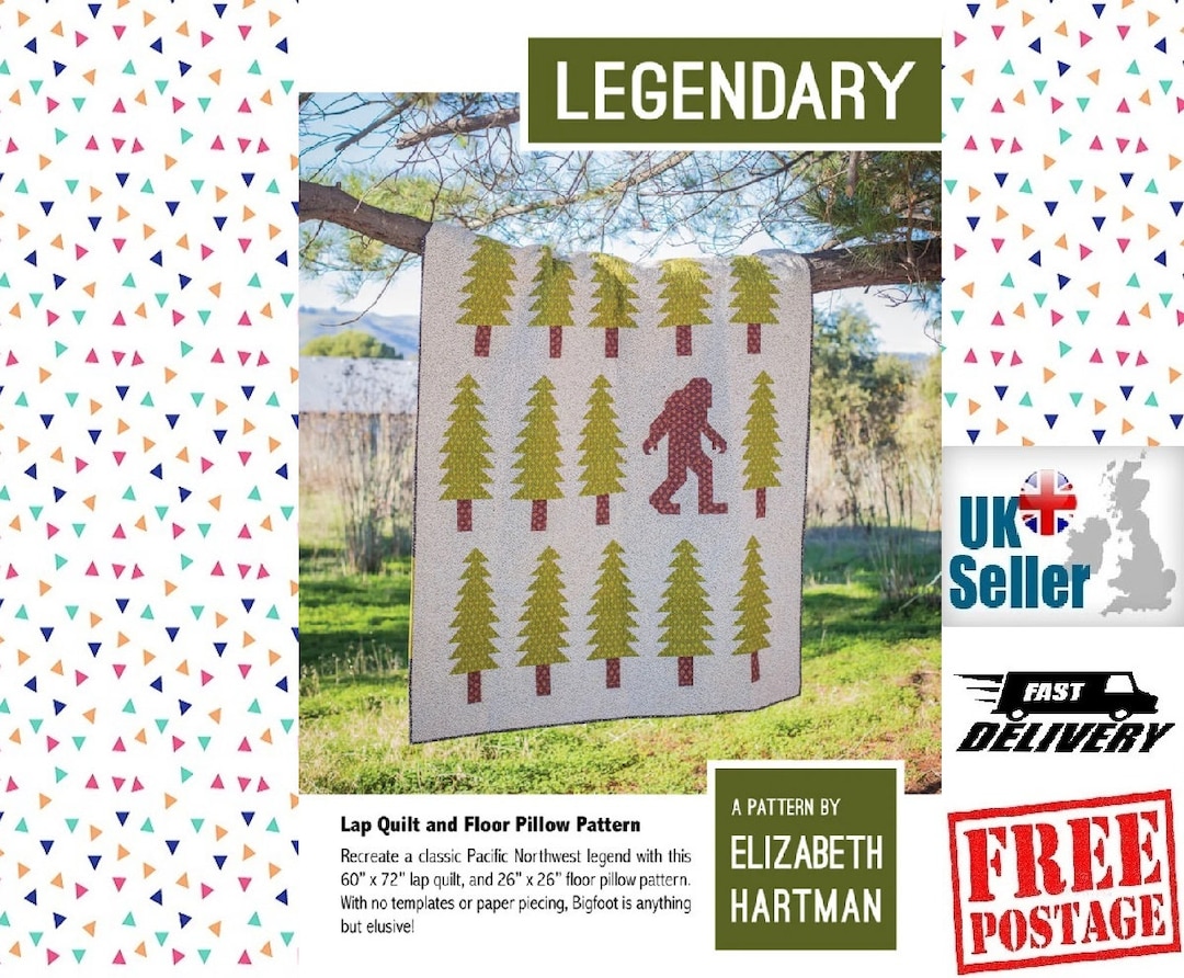 Legendary, Elizabeth Hartman Quilt and Pillow Pattern No.eh-025 ...