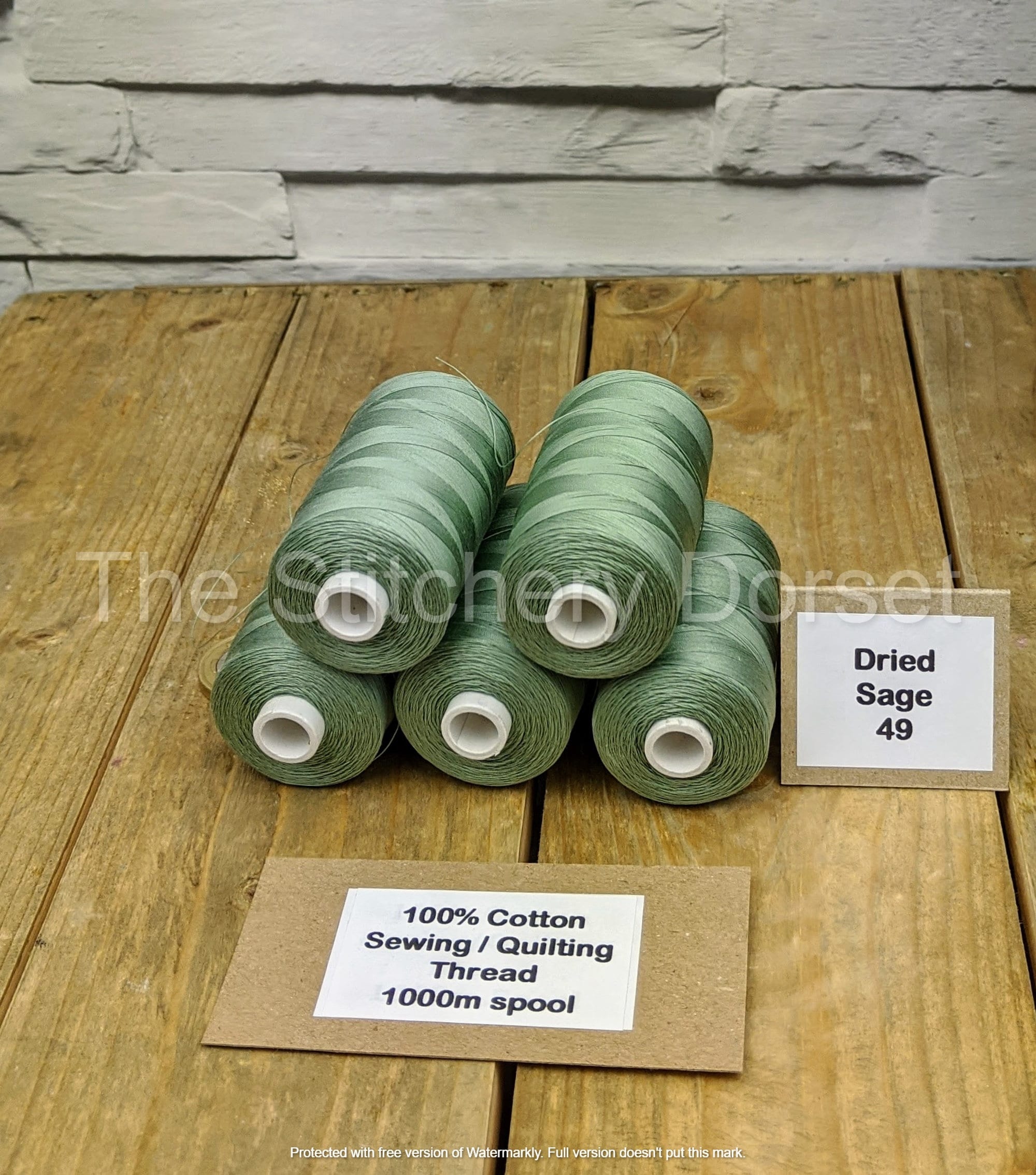Dried Sage Cotton 1000m Sewing/quilting Thread High Quality Egyptian ...