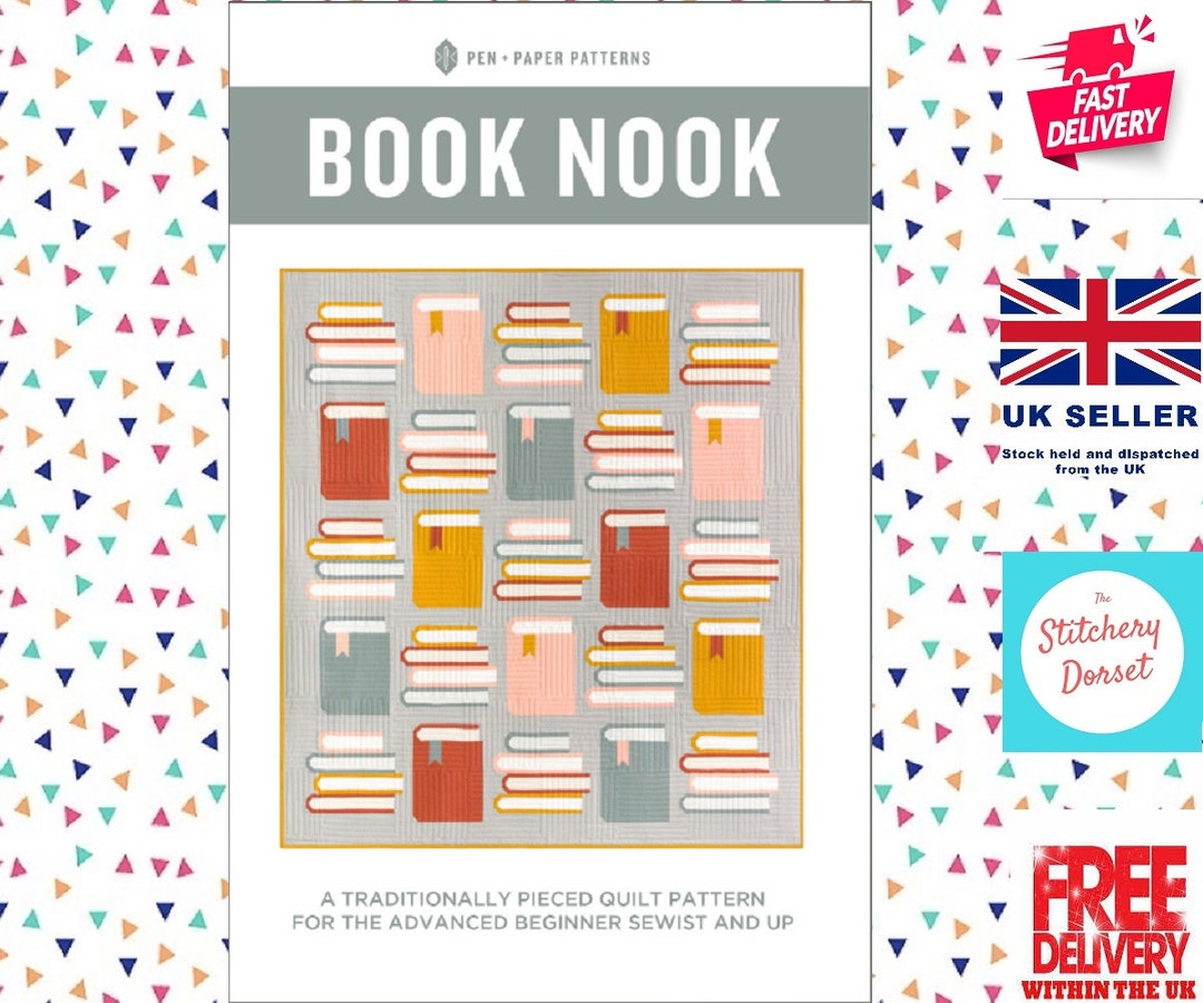 Book Nook, Pen and Paper Patterns for MODA. Quilt Pattern No. PPP36 ...