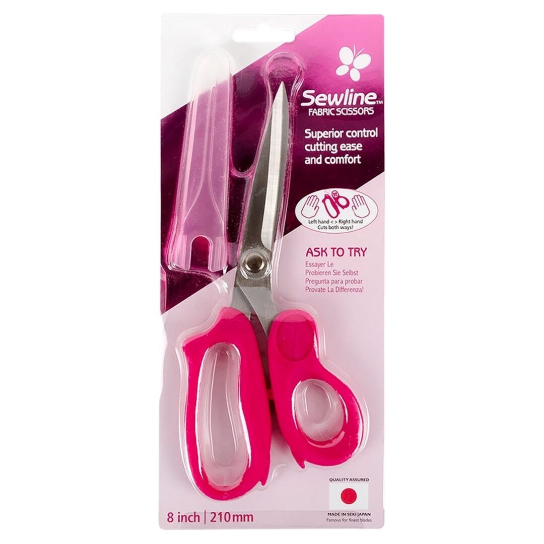 Sewline Fabric Scissors. 8"/210mm. Moving Blade Length 3.5". Left ...