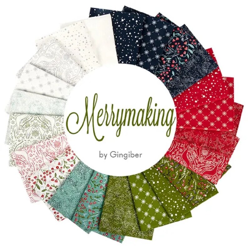 MODA Berries Evergreen Merry Making by Gingiber 48344 14M 44 Inch Wide ...
