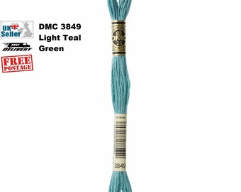 Teal Embroidery Floss - Etsy