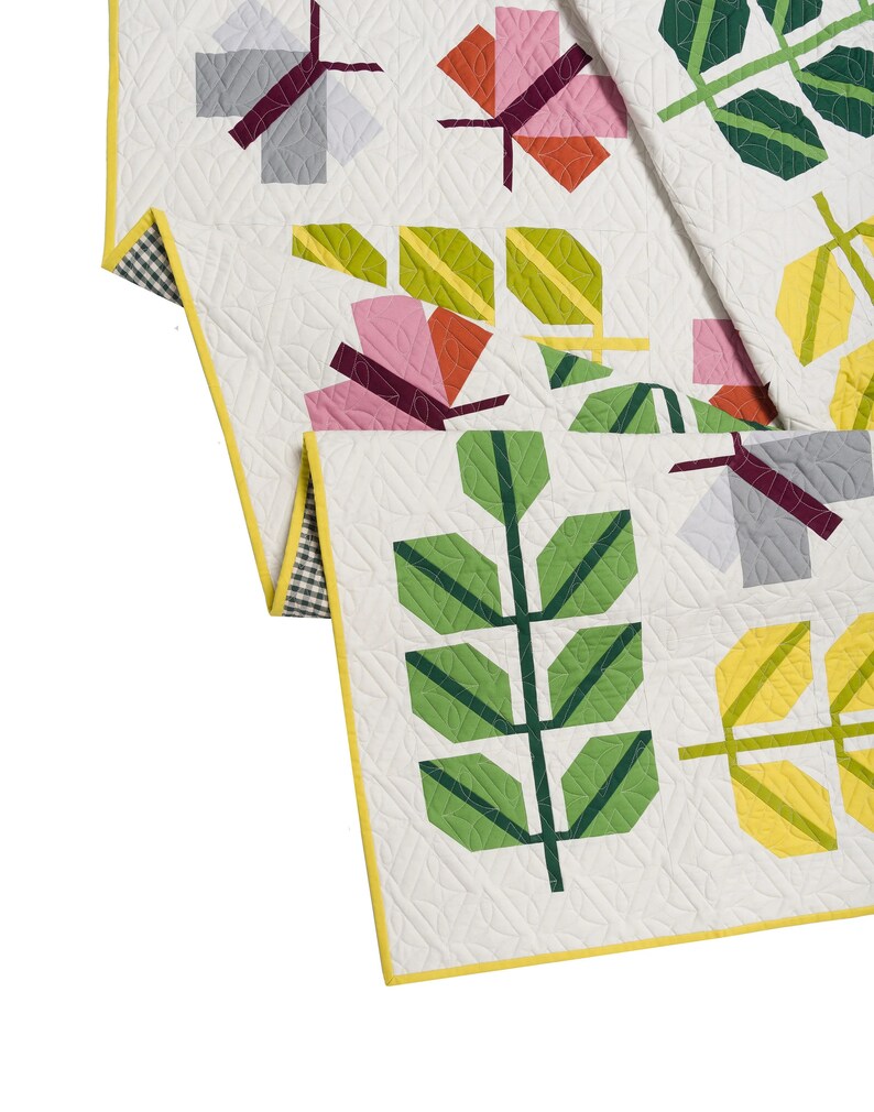 Oak Moth Quilt Pattern by Pen and Paper Designs 57 Inch by 67.5 Inch ...