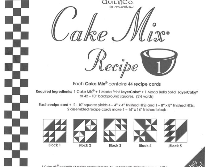 Cake Mix Recipe 1 by Miss Rosie's Quilt Co. 44 Recipe - Etsy