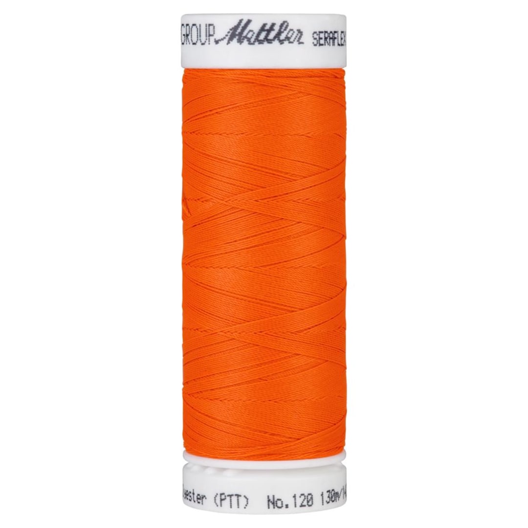 Mettler Seraflex Sewing Thread. 1428 Vivid Orange - Spool Size 130 M ...