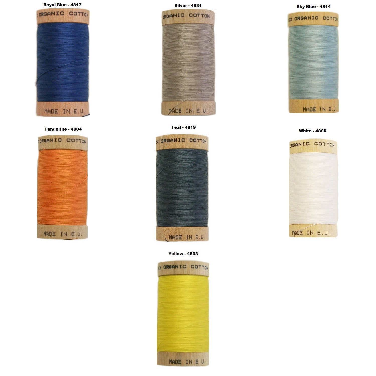 Scanfil Organic Thread 100 Metre Spool Mid Brown 4829 | Etsy