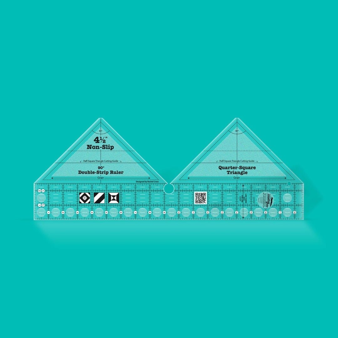 Creative Grids 90 Degree Double Strip Quilt Ruler. CGRDBS90. Total Size ...