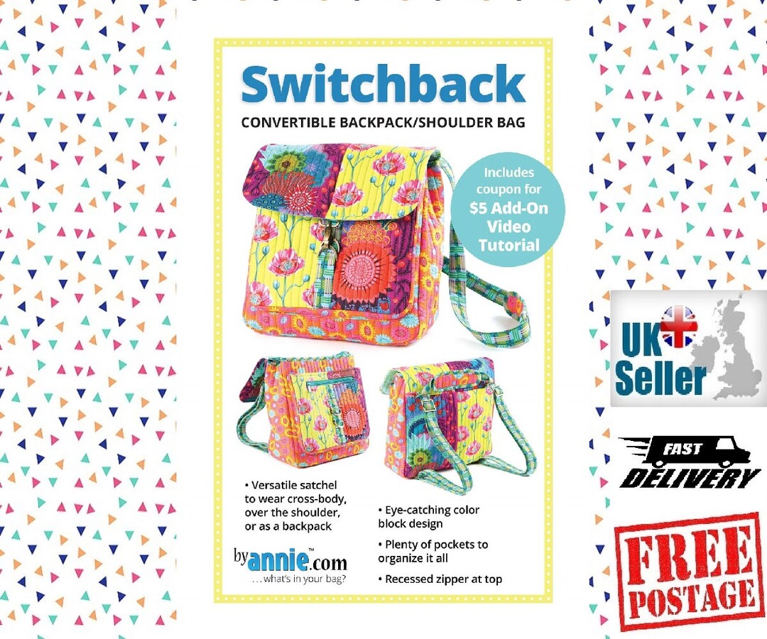 Byannie Switchback Convertible Backpack/shoulder Bag Pattern PBA295. Clear Concise Instructions ...