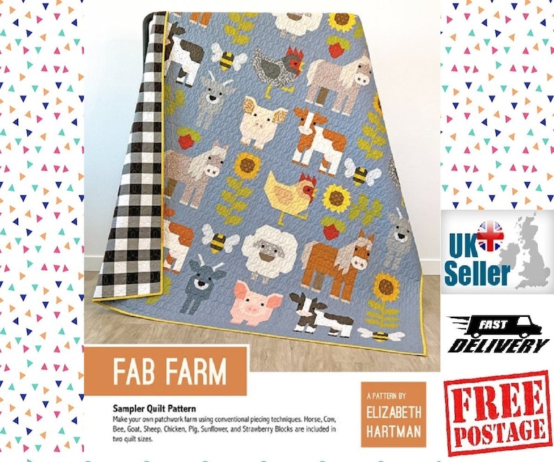 Fab Farm Elizabeth Hartman Quilt Pattern No.eh-069 - Etsy UK
