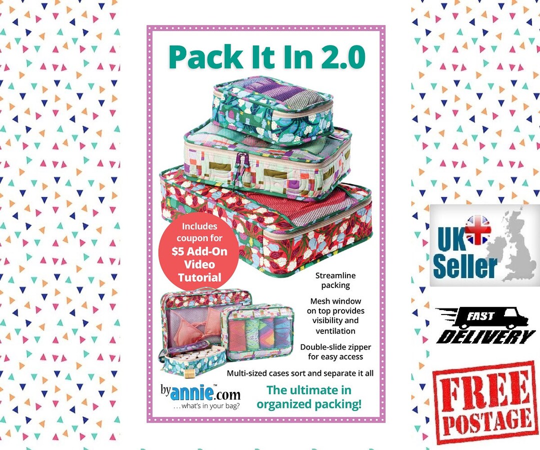 Byannie 'pack It in 2.0' PBA253-2 Pattern to Make Your Own Multi Sized ...