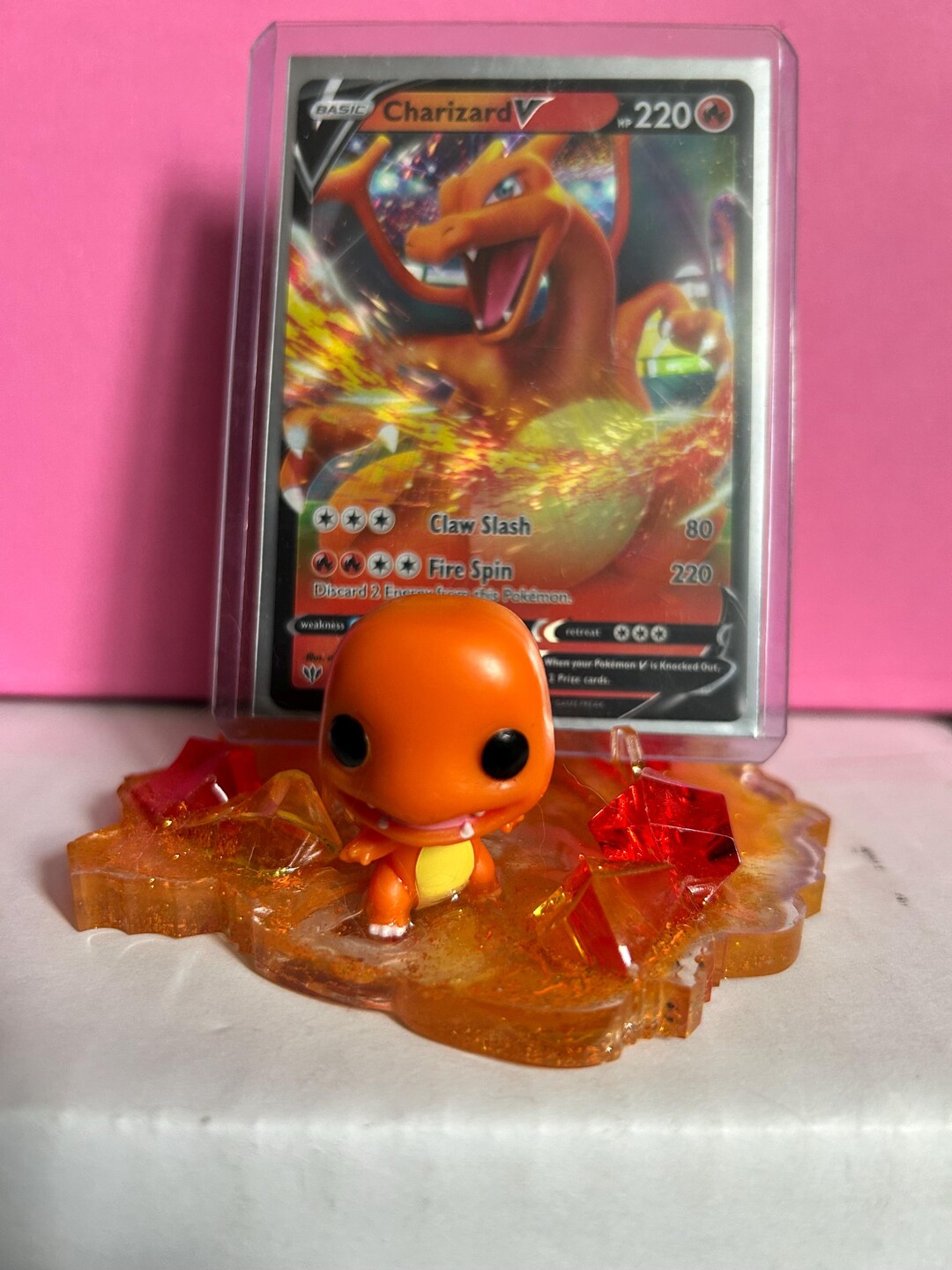 Charmander Resin Card Display Holder - Etsy
