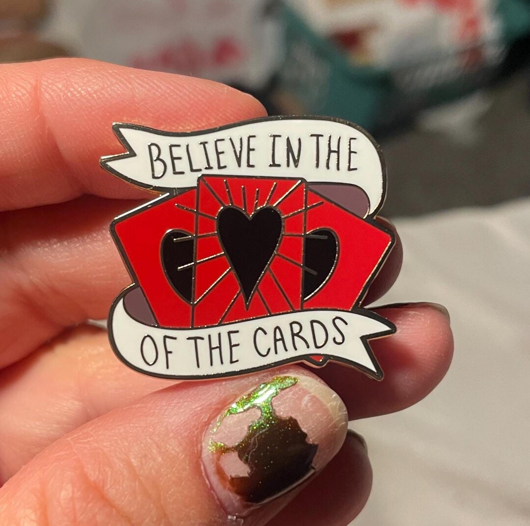 Heart of the Cards- Enamel Pin - Etsy