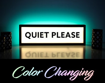 Quiet please sign | Etsy