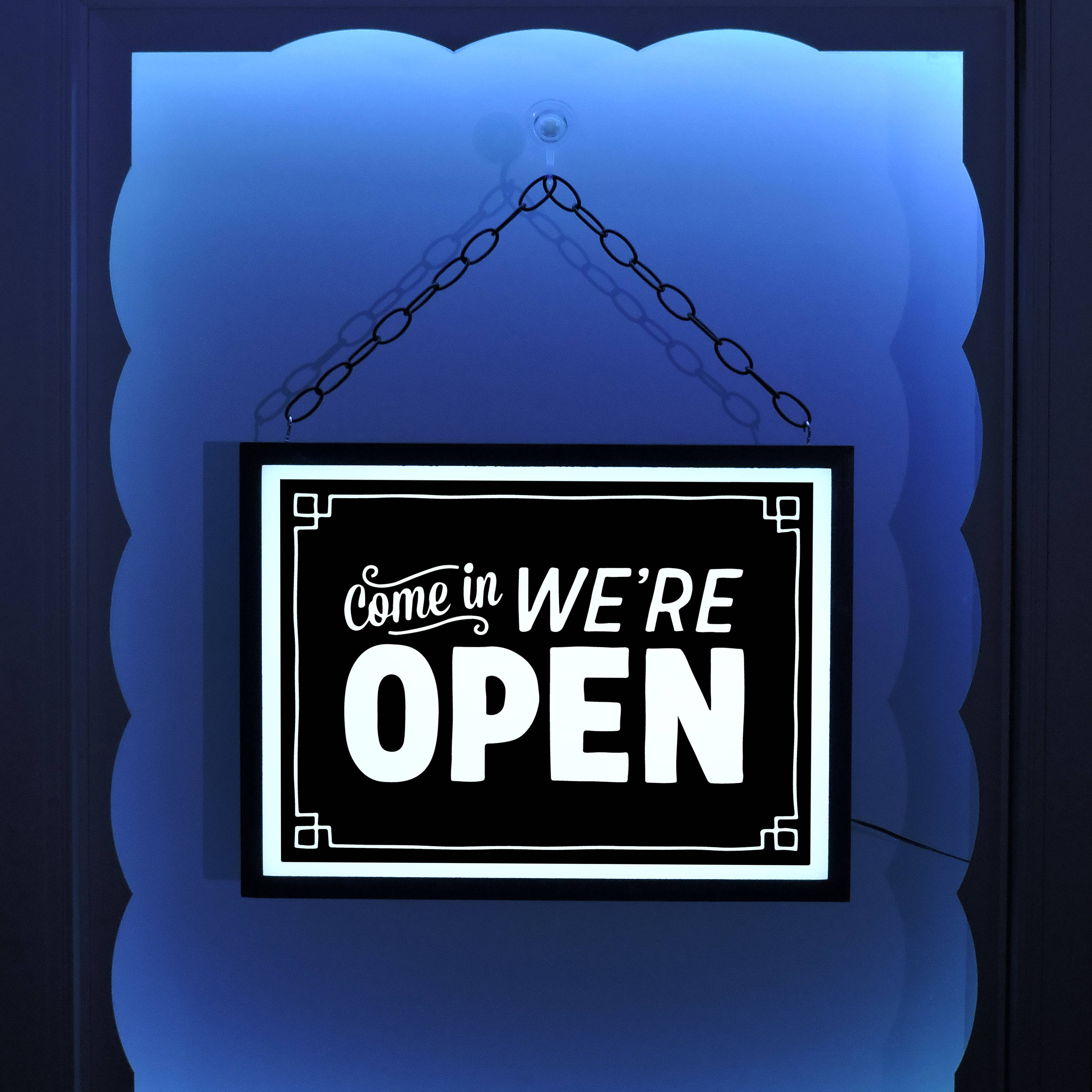 Hanging Open Sign Open Window Sign Come In We're Open | Etsy