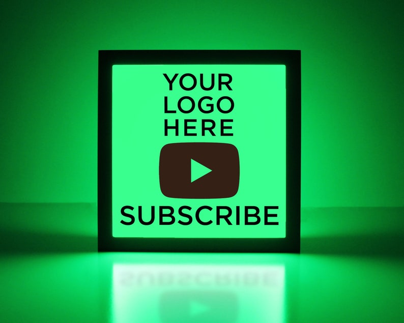 Custom Youtube Sign Youtube Channel Sign Youtube Logo - Etsy