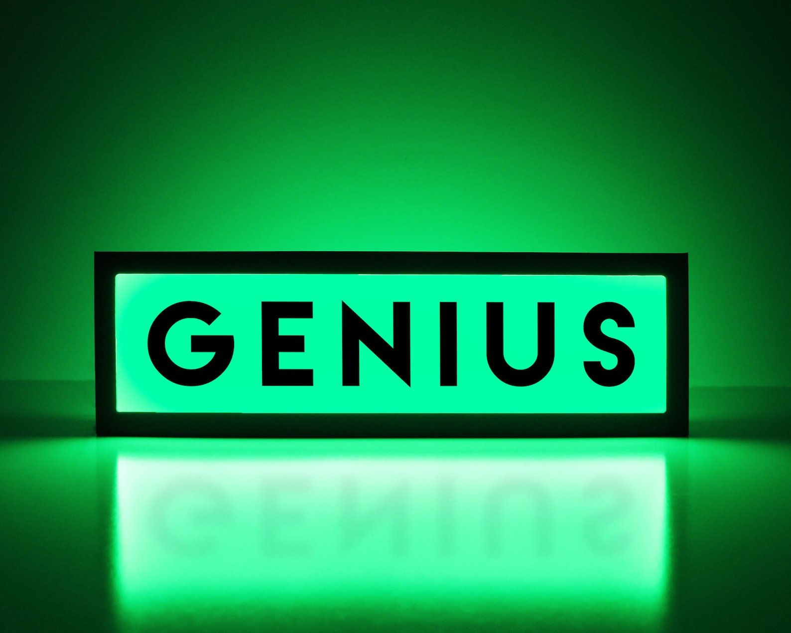 Genius Sign Genius Remote Control Sign Light up Sign - Etsy