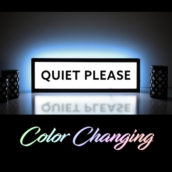 Quiet Please Sign - Etsy