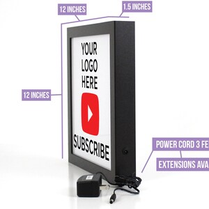 Custom Youtube Sign Youtube Channel Sign Youtube Logo - Etsy