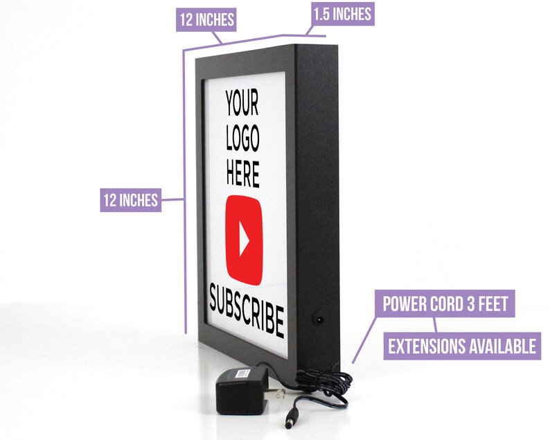 Custom Youtube Sign Youtube Channel Sign Youtube Logo - Etsy