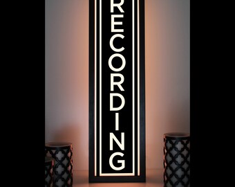 Light up Recording Sign | Etsy