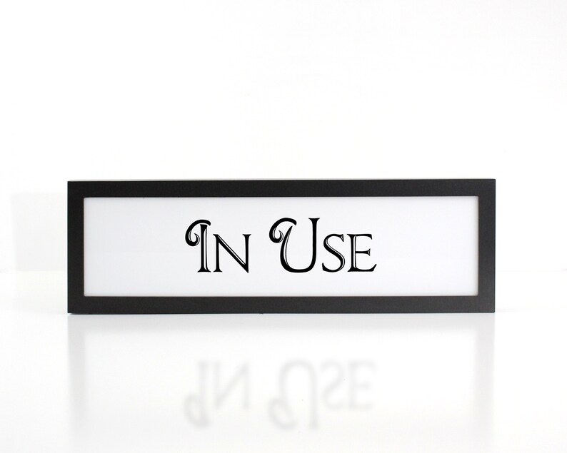 In Use Room in Use in Use Sign Bathroom Sign Vacant Sign - Etsy