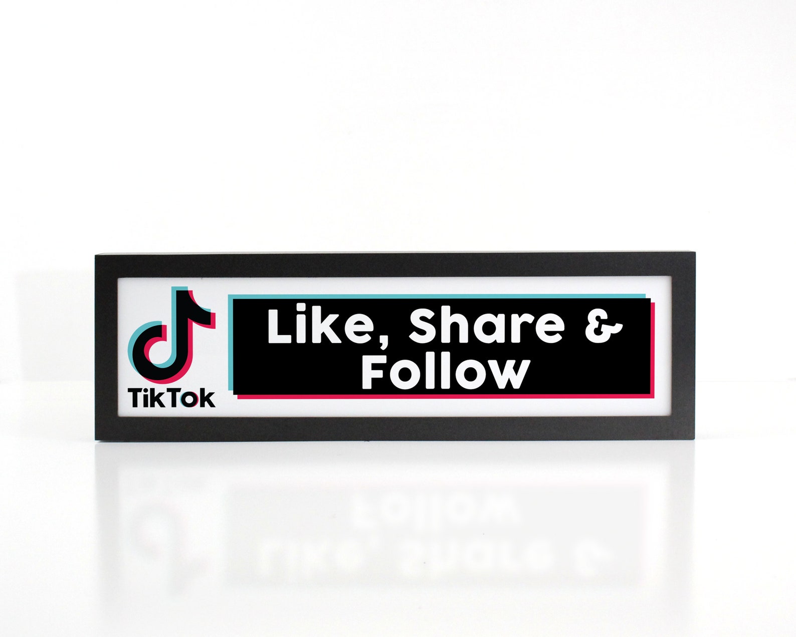 TikTok Follow Sign Like Share Follow TikTok Backdrop Prop | Etsy