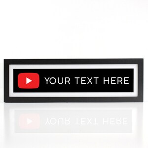 Custom Youtube Sign Youtube Channel Sign Youtube Name - Etsy