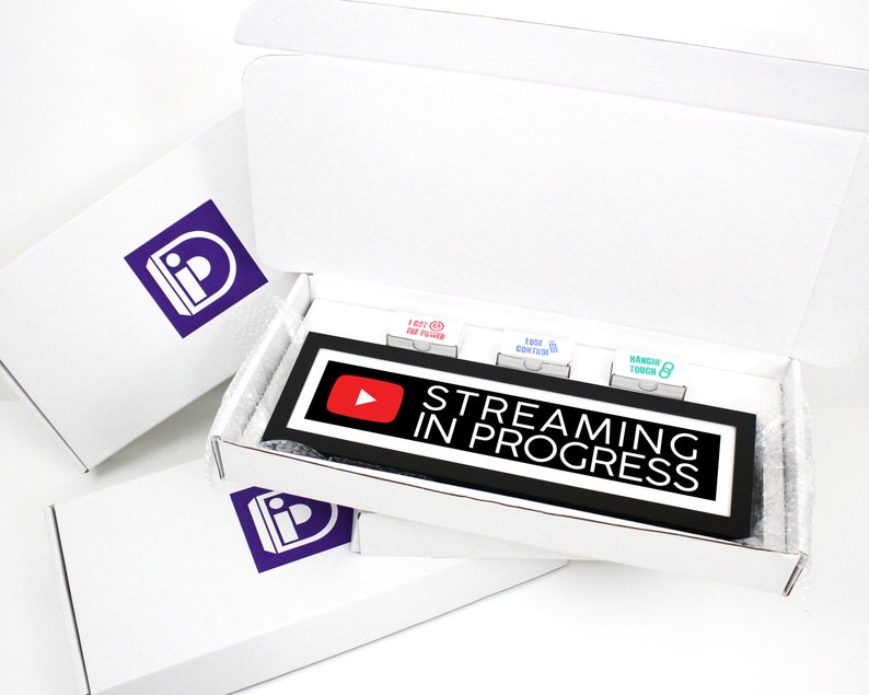 YouTube Streaming In Progress Sign YouTube Streaming Sign | Etsy