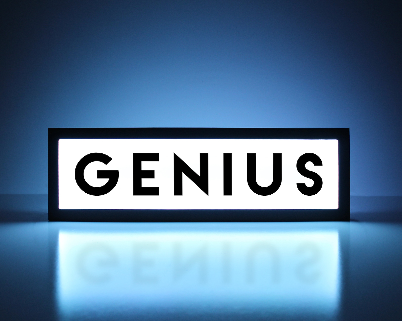Genius Sign Genius Remote Control Sign Light up Sign - Etsy
