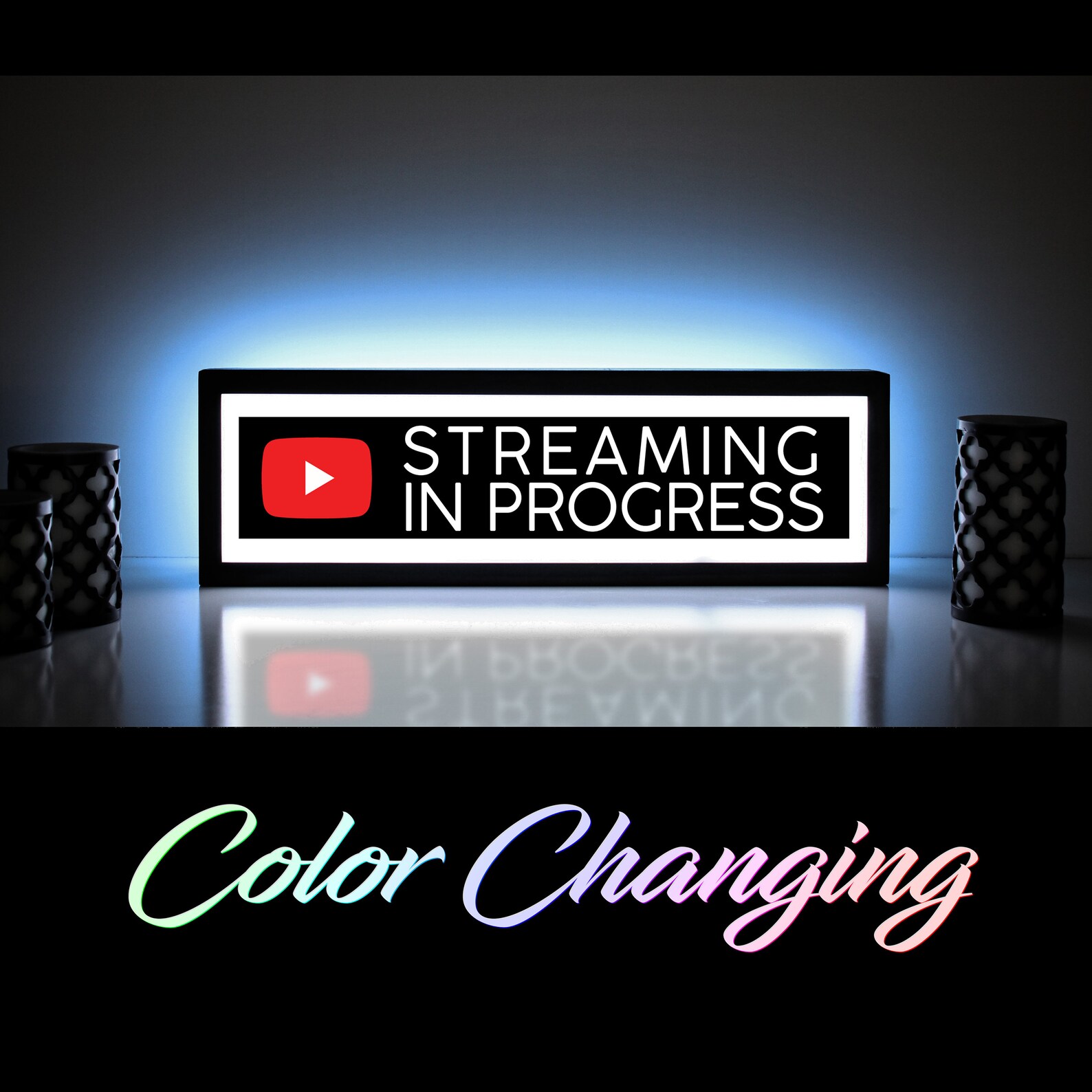 YouTube Streaming In Progress Sign YouTube Streaming Sign | Etsy