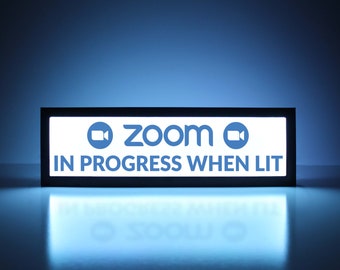 Zoom Meeting in Progress Sign | Etsy
