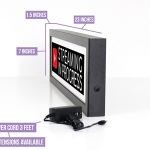 YouTube Streaming In Progress Sign YouTube Streaming Sign | Etsy