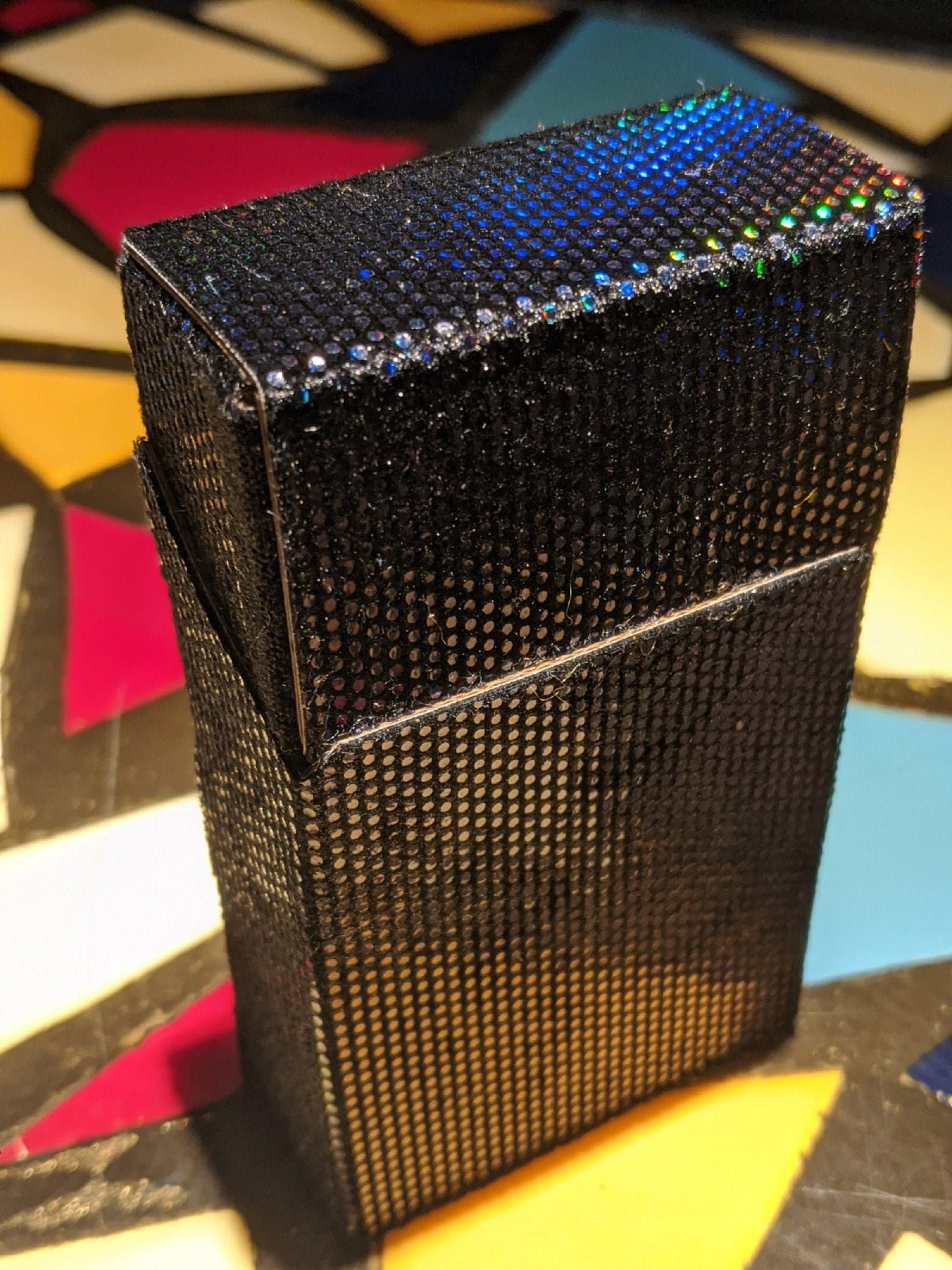 Cigarette Case Holographic Electric Eel Sueded Smoking Jacket 2 Sizes ...