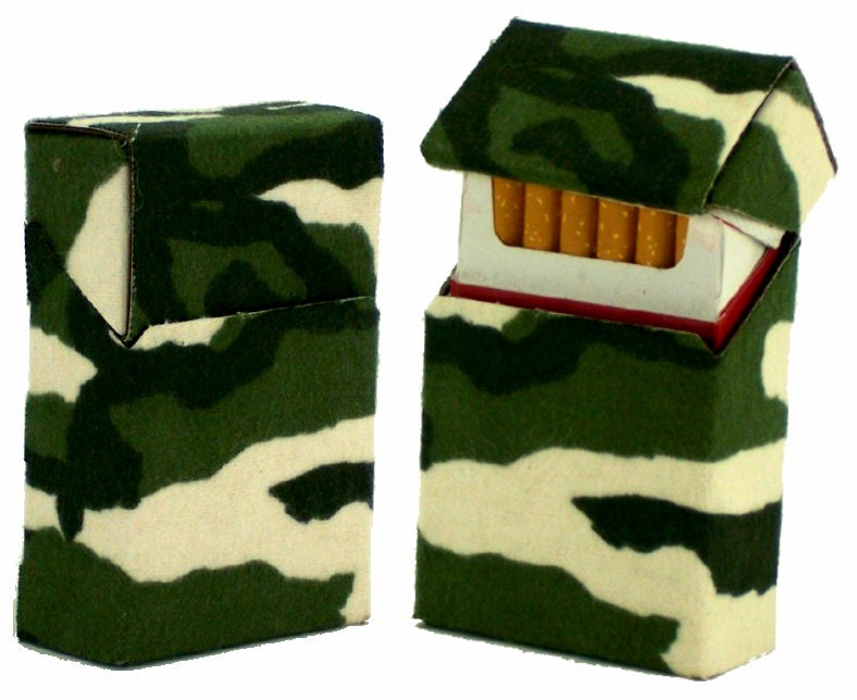 Cigarette Case Camo-Smoking Jacket-Corrugated Board with | Etsy