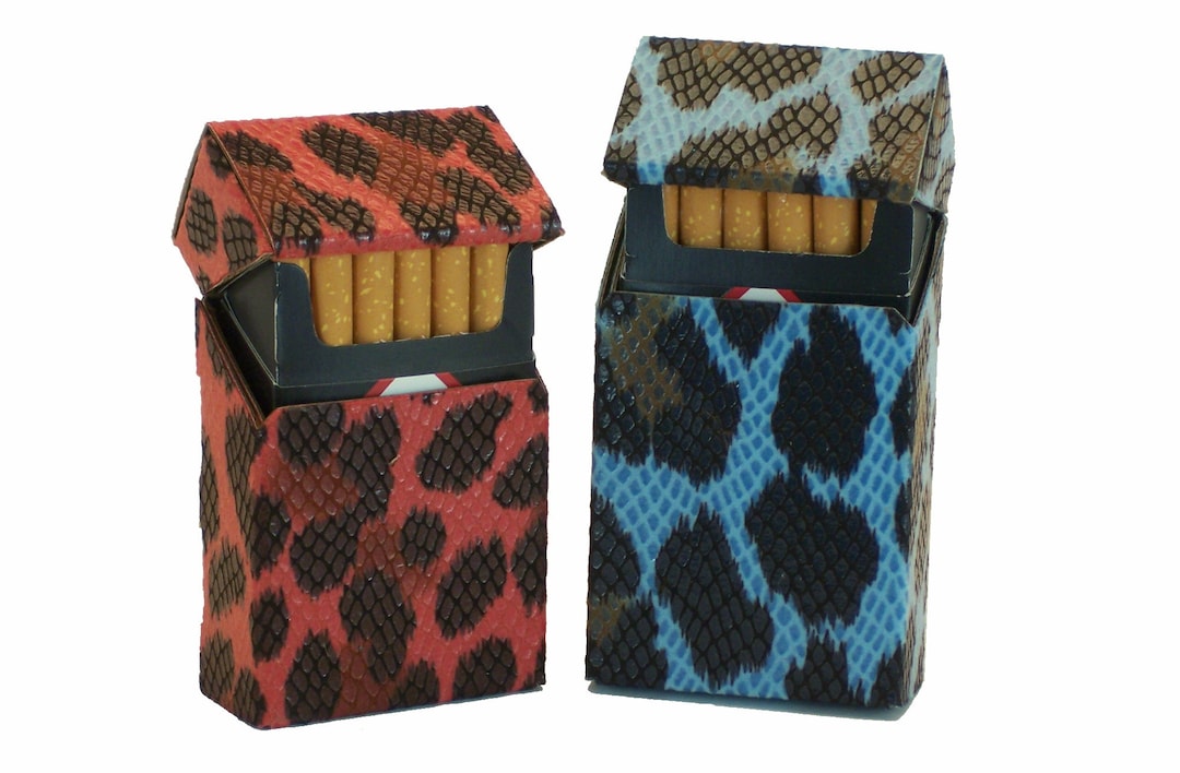 Cigarette Case Leopard Faux Leather Smoking Jacket-2 Sizes #kings ...