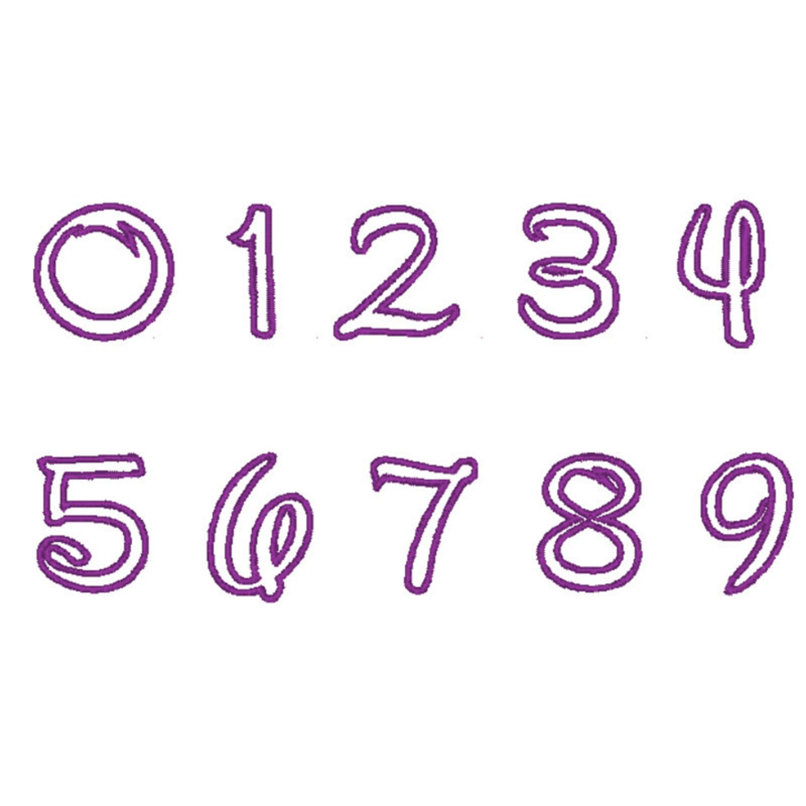 Disney Numbers applique embroidery machine 5 Sizes | Etsy