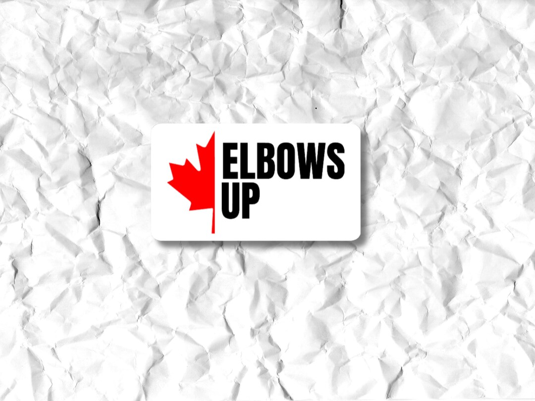 Elbows up // Elbows up Sticker // Canada Pride Sticker // Laptop ...