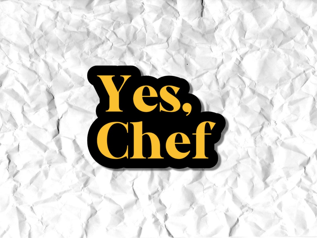 Yes Chef Sticker // the Bear Sticker // Laptop Stickers // Waterbottle ...