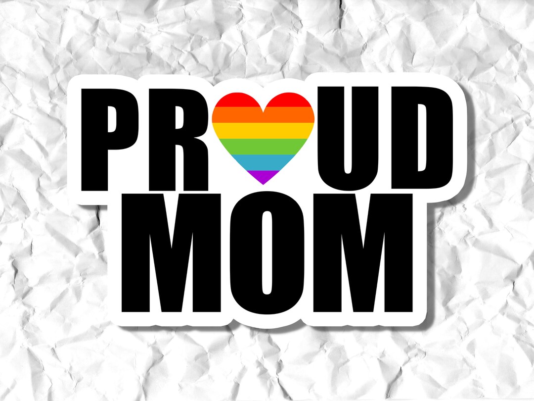Proud Mom Sticker // Laptop Stickers // Waterbottle Stickers ...