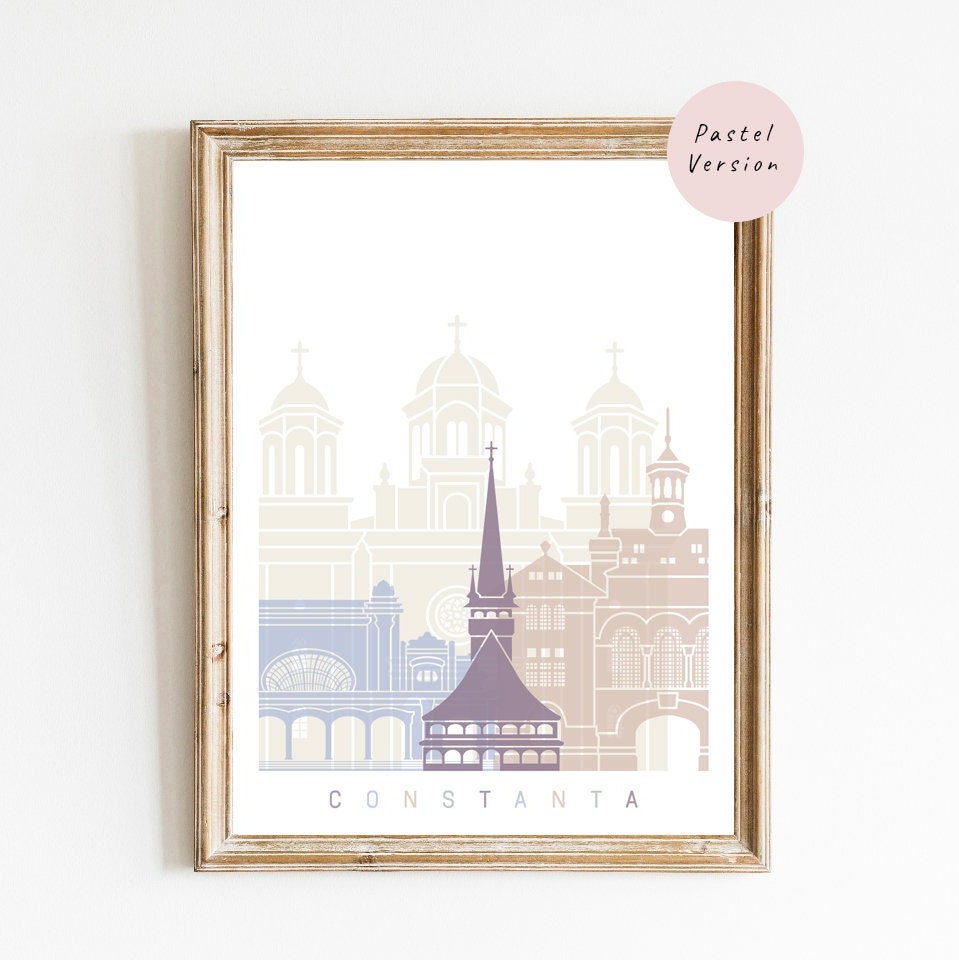 Constanta Poster Fine Art Print Landmarks Skyline Poster - Etsy
