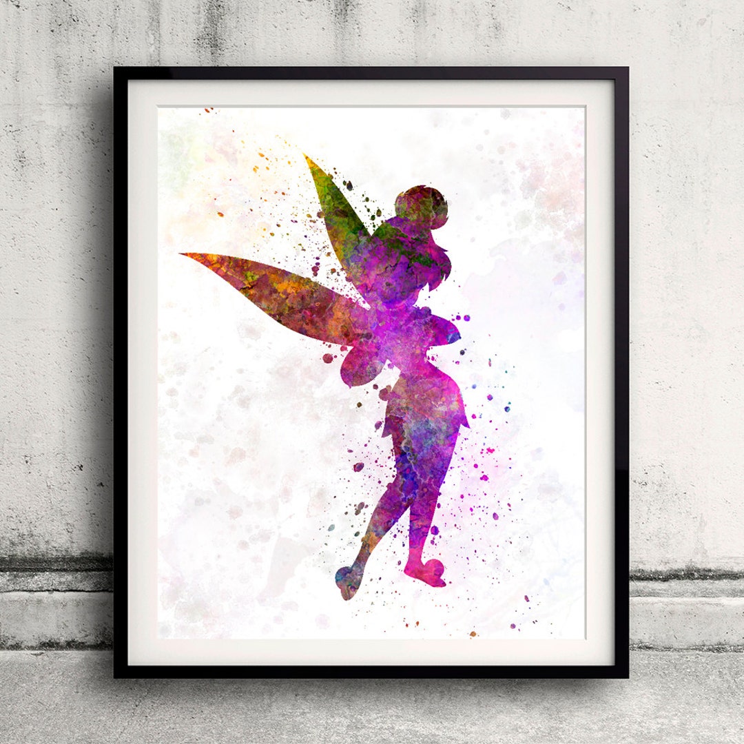 Tinkerbell 8x10 In. to 12x16 In. Fine Art Print Glicee Disney Poster ...