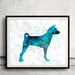 Female Basenji 02 in Watercolor 8x10 In. to 12x16 In. Fine Art Print ...