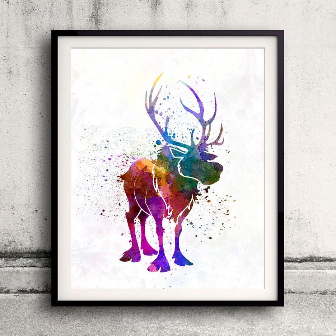 Sven Frozen 8x10 In. to 12x16 In. Fine Art Print Glicee Disney Poster ...