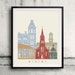 Athens OH Skyline Poster - Fine Art Print Landmarks Skyline Poster Gift ...