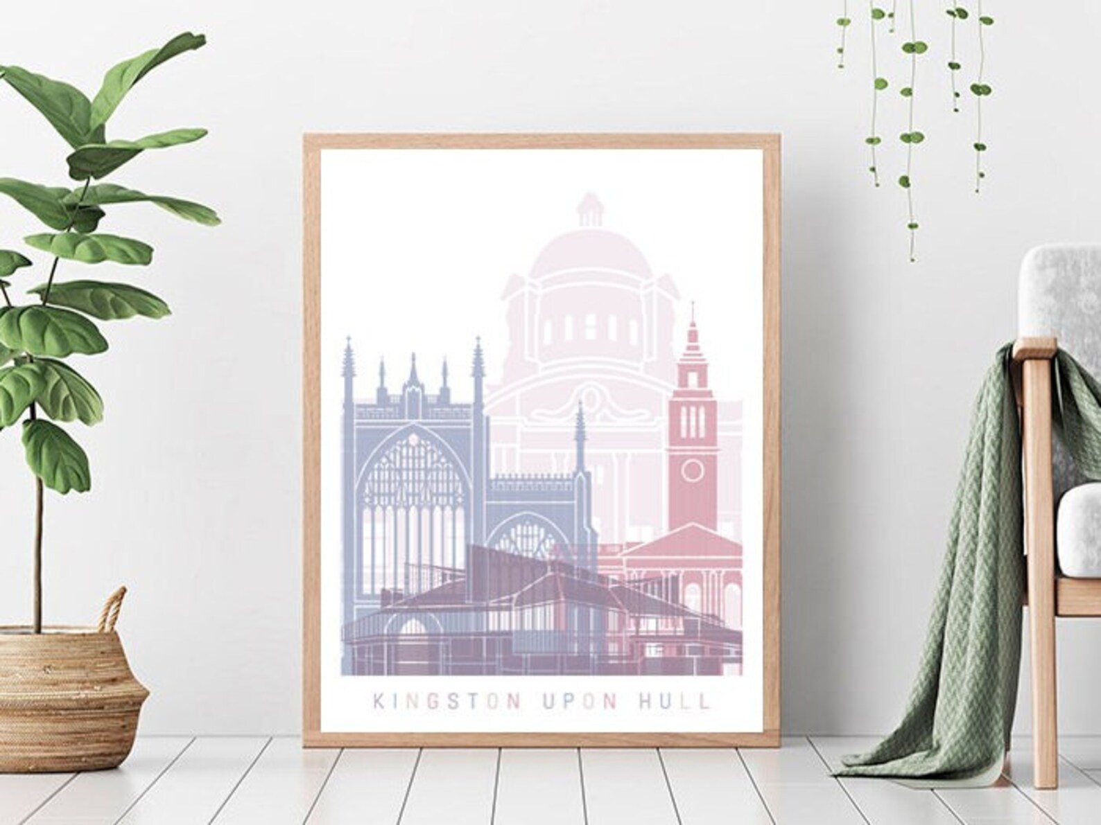 Kingston Upon Hull Skyline Poster Fine Art Print Landmarks - Etsy