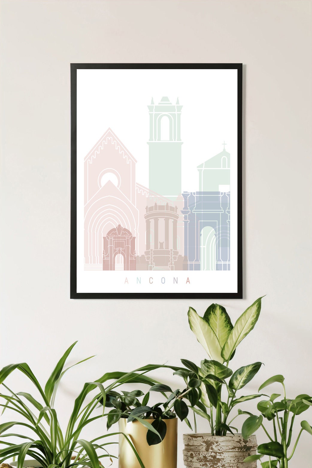 Ancona Skyline Poster Fine Art Print Landmarks Skyline - Etsy